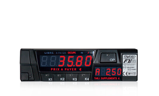 Taximetre Digitax F1 pour taxis en Ile de France | Equipements de taxis